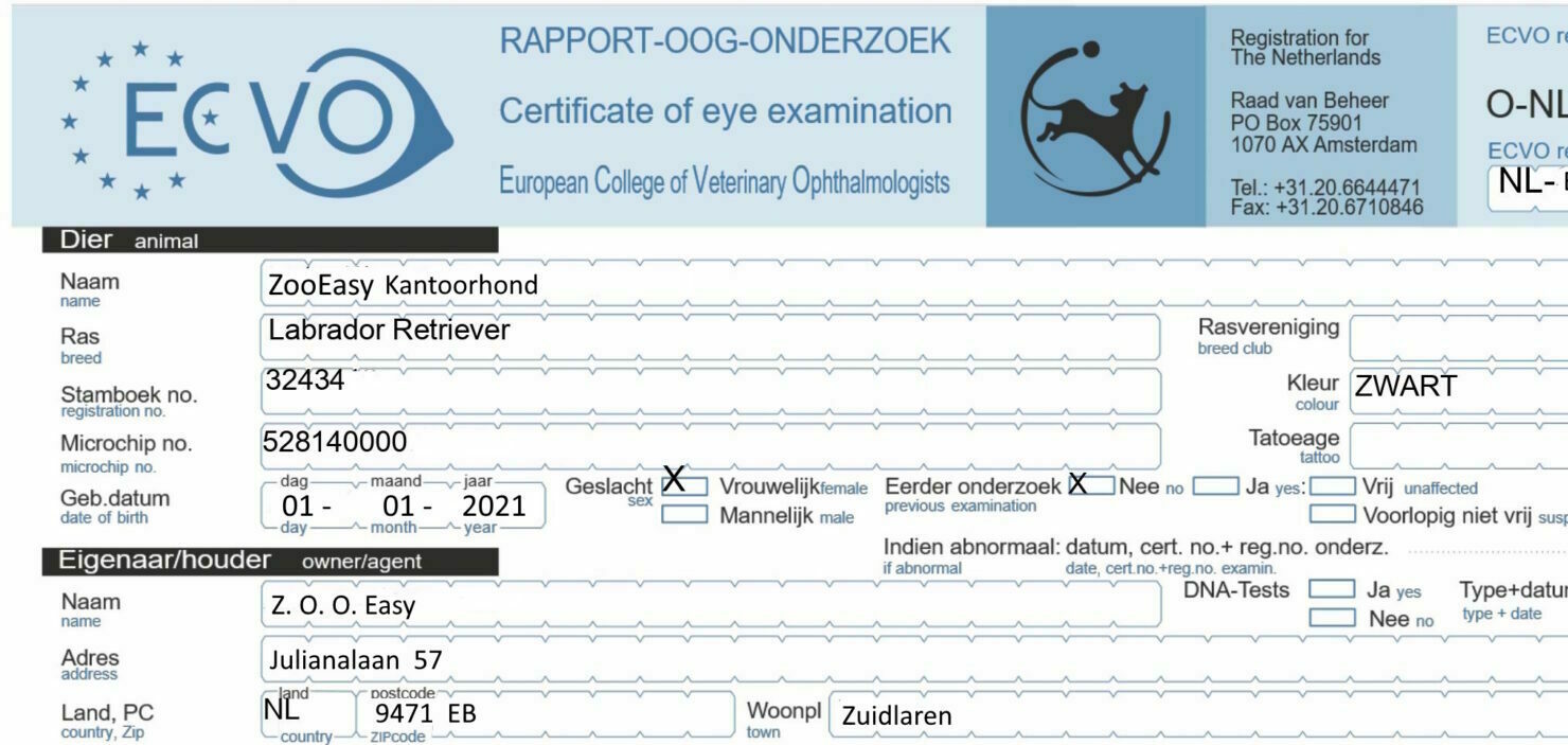 Goed nieuws: invoerprobleem ECVO uitslagen opgelost! - ZooEasy